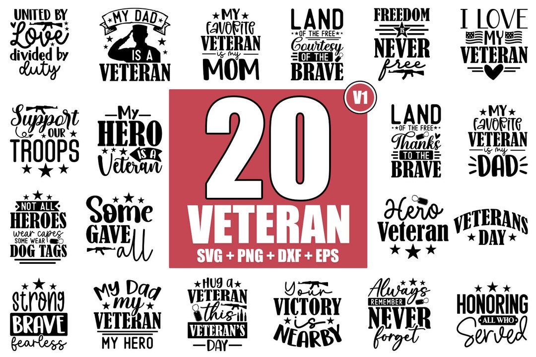 Veteran Svg Bundle, Military Svg Bundle, Patriotic Svg, Army Veteran ...