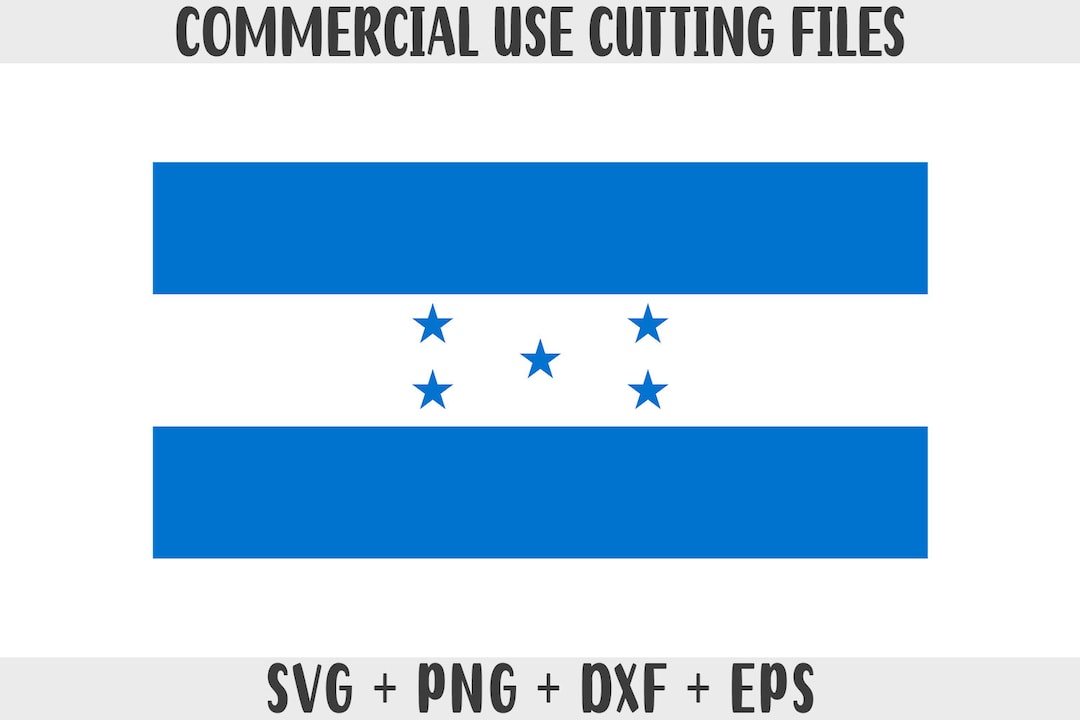 Honduras Flag SVG: Original Colors, Print-on-demand (digital Download ...