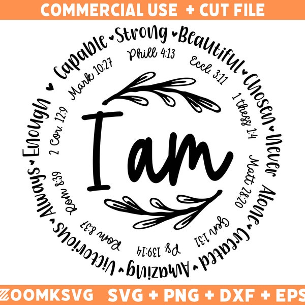 I Am Svg - Etsy