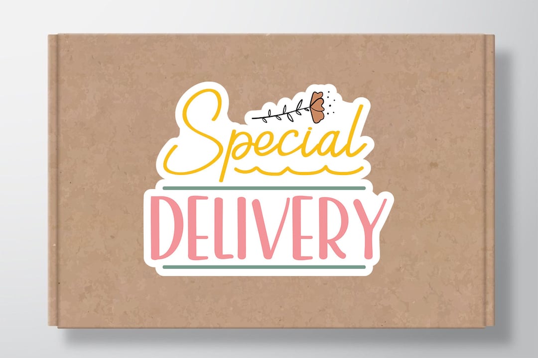 Special Delivery Stickers SVG Thank You Boho SVG Stickers for - Etsy