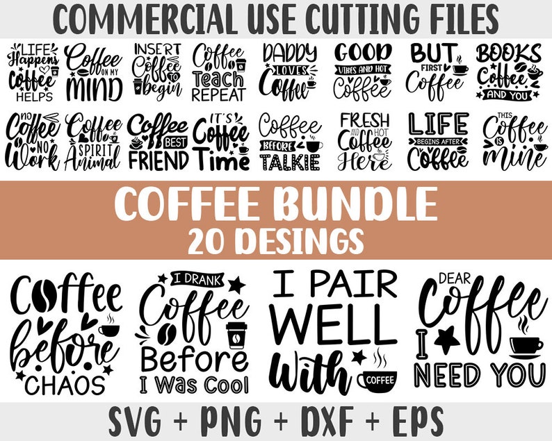 Coffee Svg Bundle Coffee Png Bundle Coffee Mug Svg Coffee - Etsy