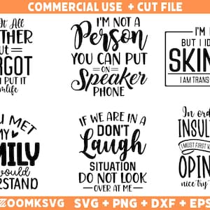 120 Funny SVG Bundle, Sarcastic SVG Bundle, Sarcasm SVG, Sassy Svg ...