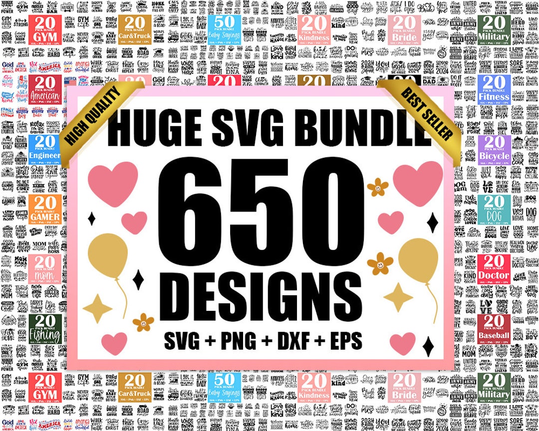Huge SVG Bundle, 31 Bundles for Laser Cut Files, Cricut Svg, Silhouette ...