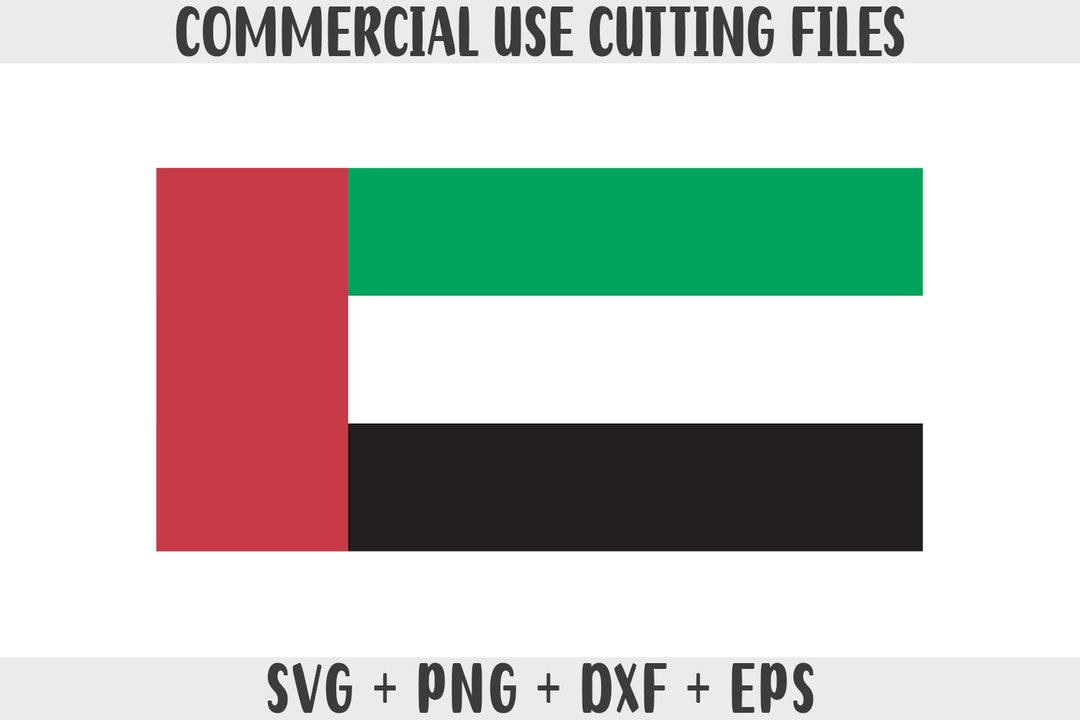 UAE Flag SVG, United Arab Emirates Flag Png, Commercial Use for Print ...