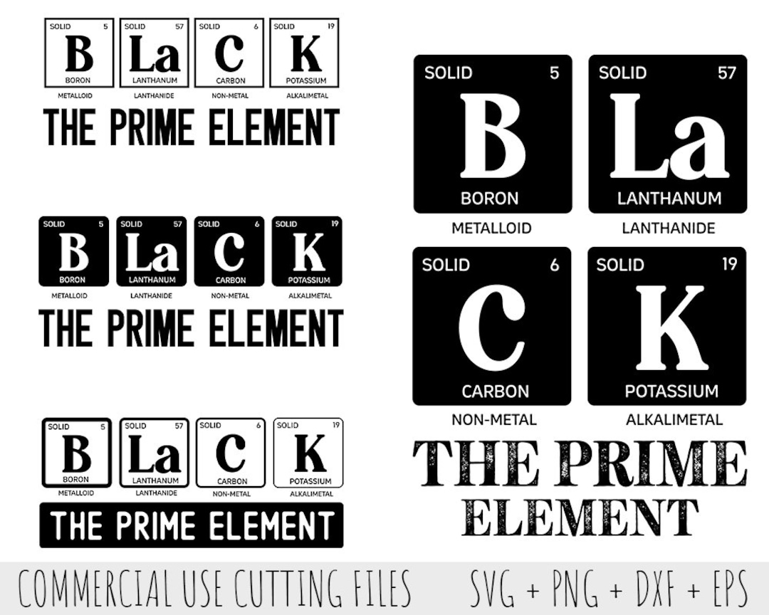 Black Prime Element SVG Bundle: African American Designs (digital Files ...