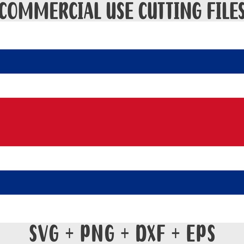 Costa Rica Flag Svg - Etsy