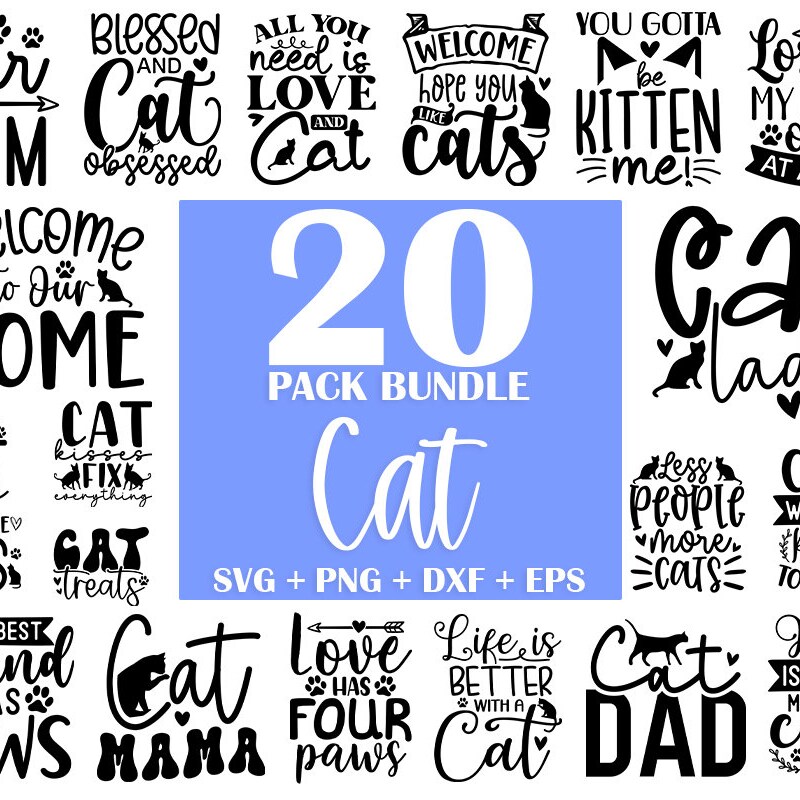 Cat Quotes Svg - Etsy