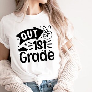 Peace Out 1st Grade Svg, Last Day of School Svg, First Grade, End of ...