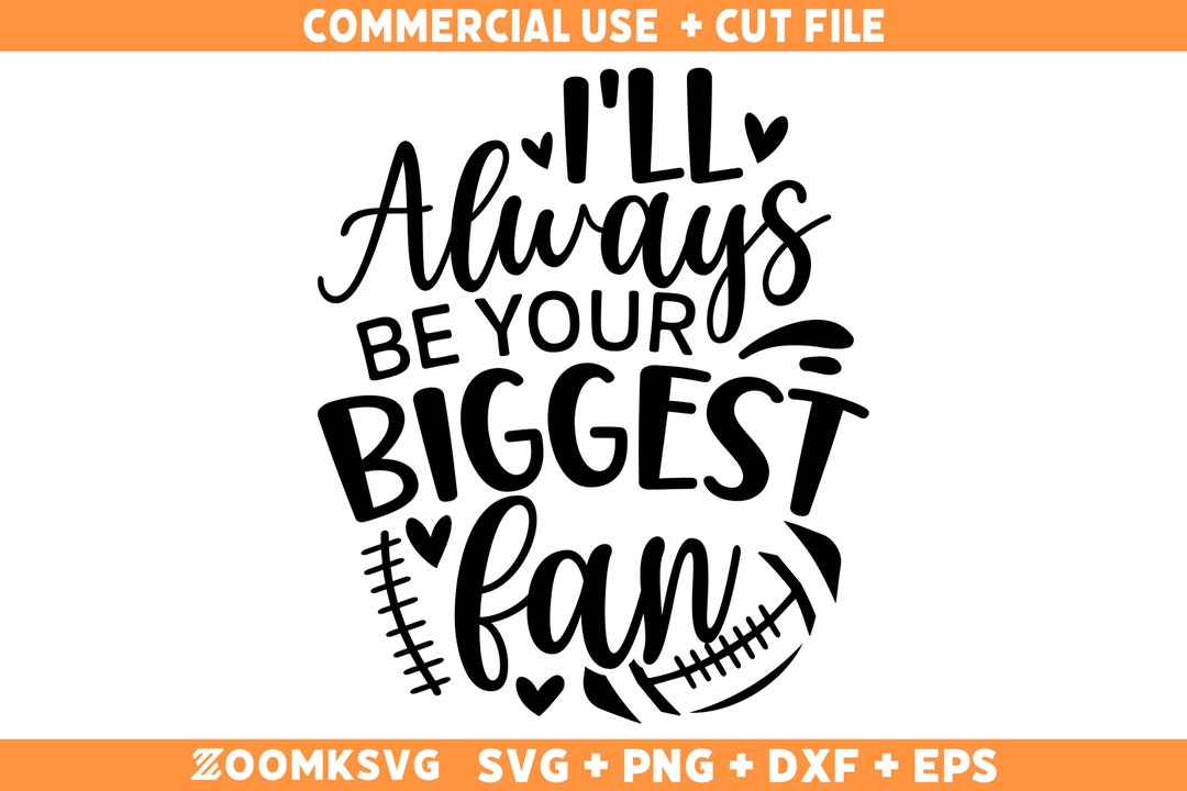 Biggest Fan Football SVG PNG: Game Day Cricut Cut File - Etsy
