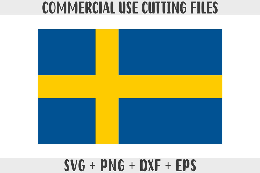 Sweden Flag SVG Original Colors, Sweden Flag Png, Commercial Use for ...