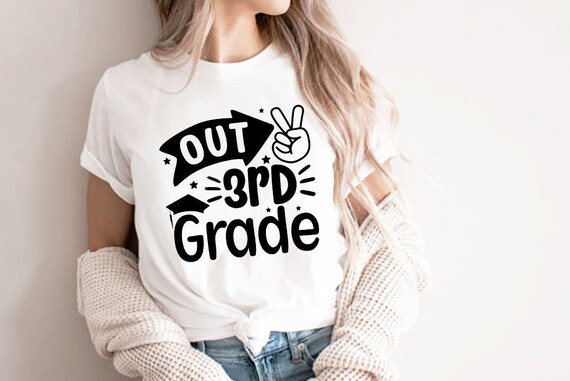 Peace Out 3rd Grade Svg Last Day of School Svg Kids End of | Etsy