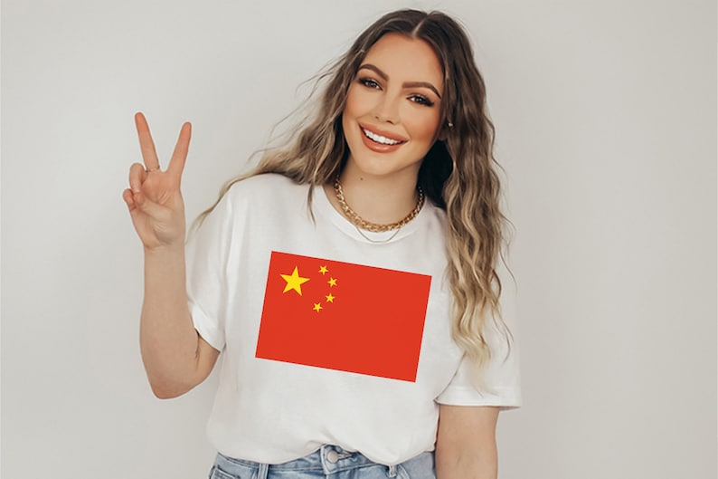 China Flag SVG Original Colors China Flag Png Commercial Use - Etsy