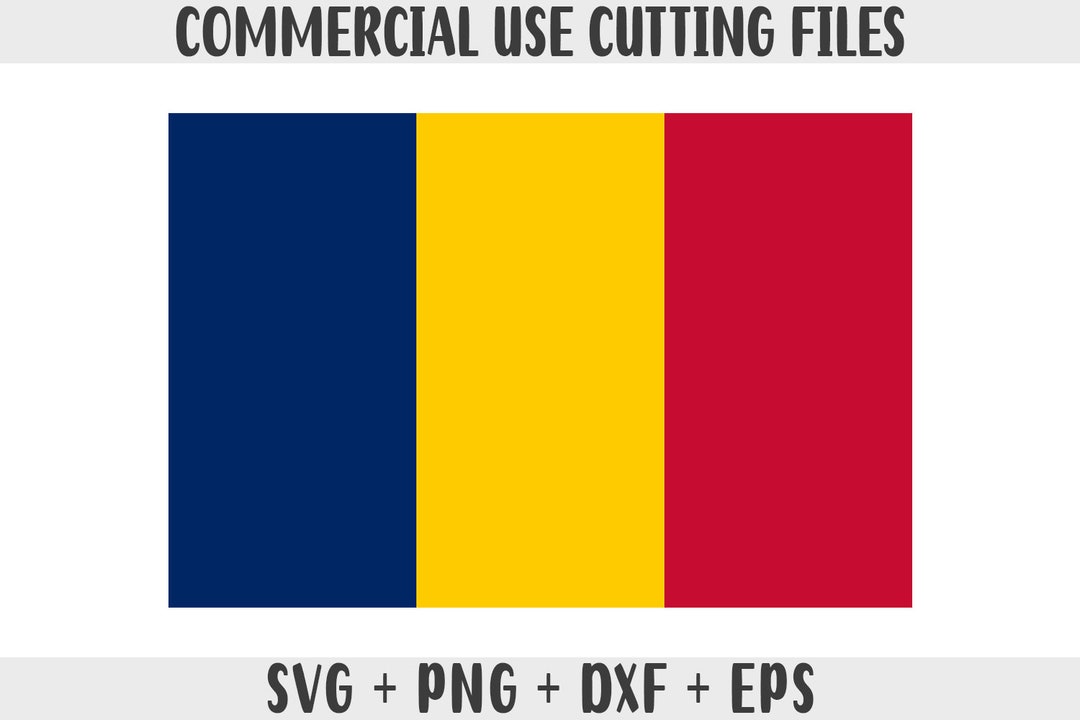 Chad Flag SVG Original Colors, Chad Flag Png, Commercial Use for Print ...