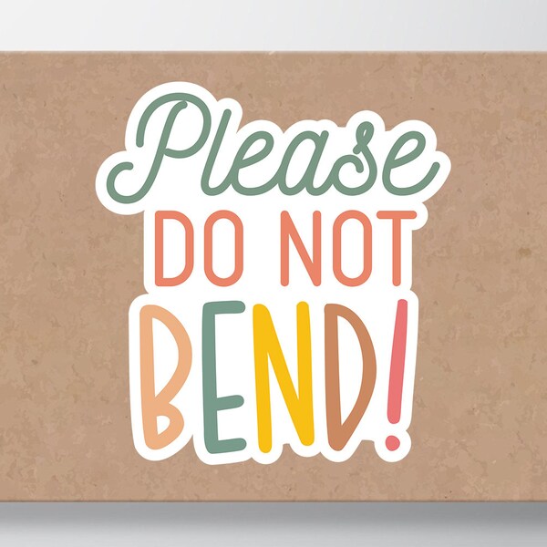 Please Do Not Bend Svg - Etsy