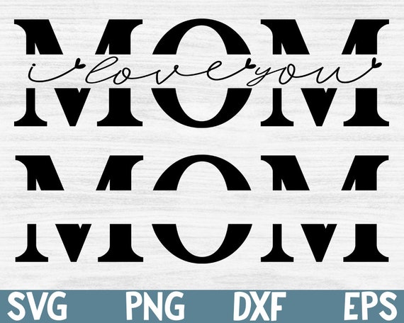 Mom Svg Mother Svg Mothers Day Svg Mom Split Name Frame - Etsy