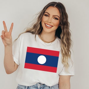 Laos Flag SVG Original Colors, Laos Flag Png, Commercial Use for Print ...