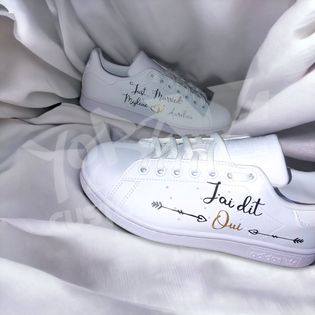 PERSONNALISATION CUSTOM BASKETS Mariage J'ai dit oui Tailles 36 au 49 ...