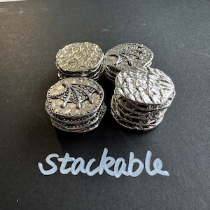 40x Dragon Coins in 3 Different Colors, Metal Token Upgrade for Board ...