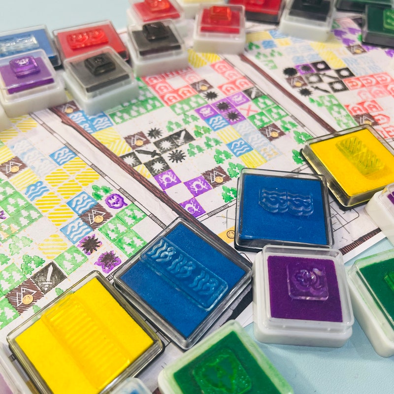 Puzzles and Games Stamp - Etsy