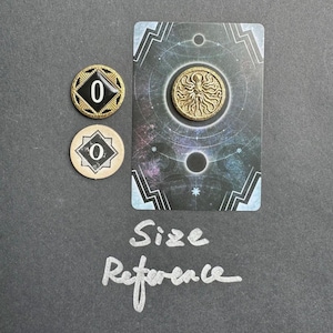 74x Metal Chaos Tokens, Frost Bless & Curse Token Upgrades for Arkham ...