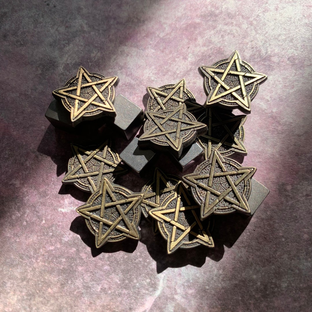 10x 1s, 3s Charge Tokens for Arkham Horror LCG (metal, Single-sided ...