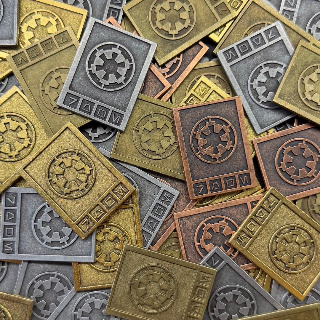 12x Metal Star Wars Imperial Credits Props, Credits for Sabacc, 4 ...