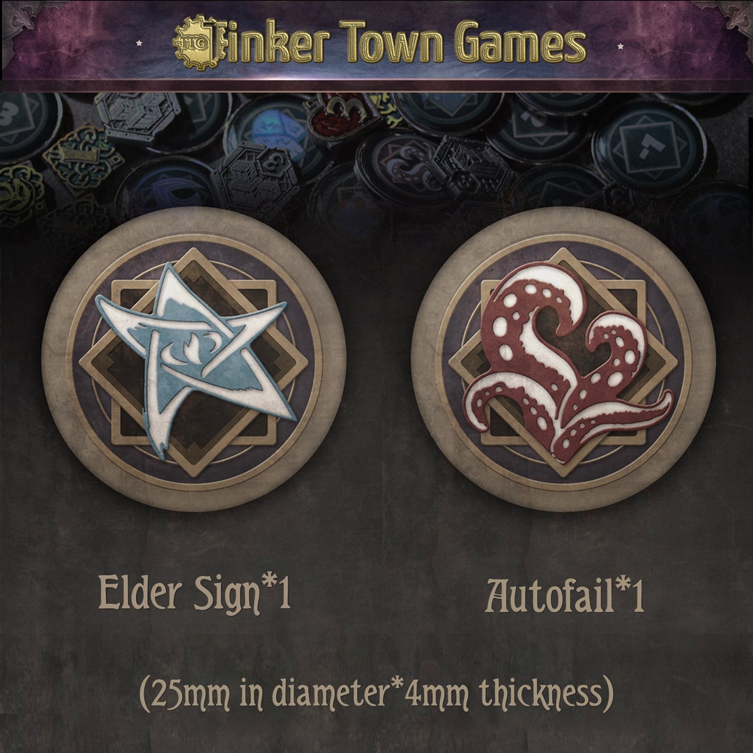 Custom 44 Chaos Token - Arkham Horror LCG (25mm in Diameter) - Etsy