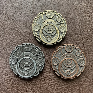 Keyforge Upgraded Board Game Tokens - 3 Keys (metal, 40mm in Diameter ...