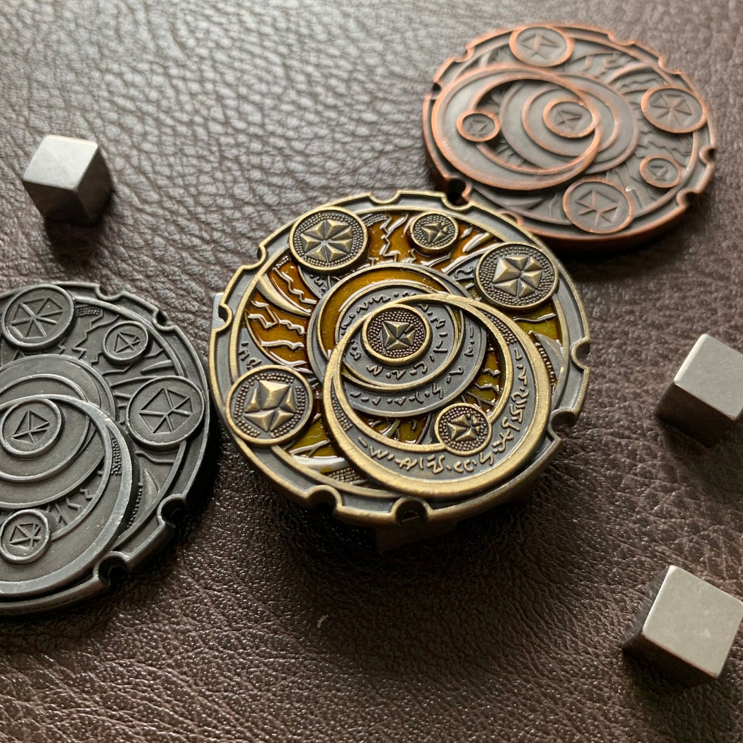 Keyforge Upgraded Board Game Tokens - 3 Keys (metal, 40mm in Diameter ...
