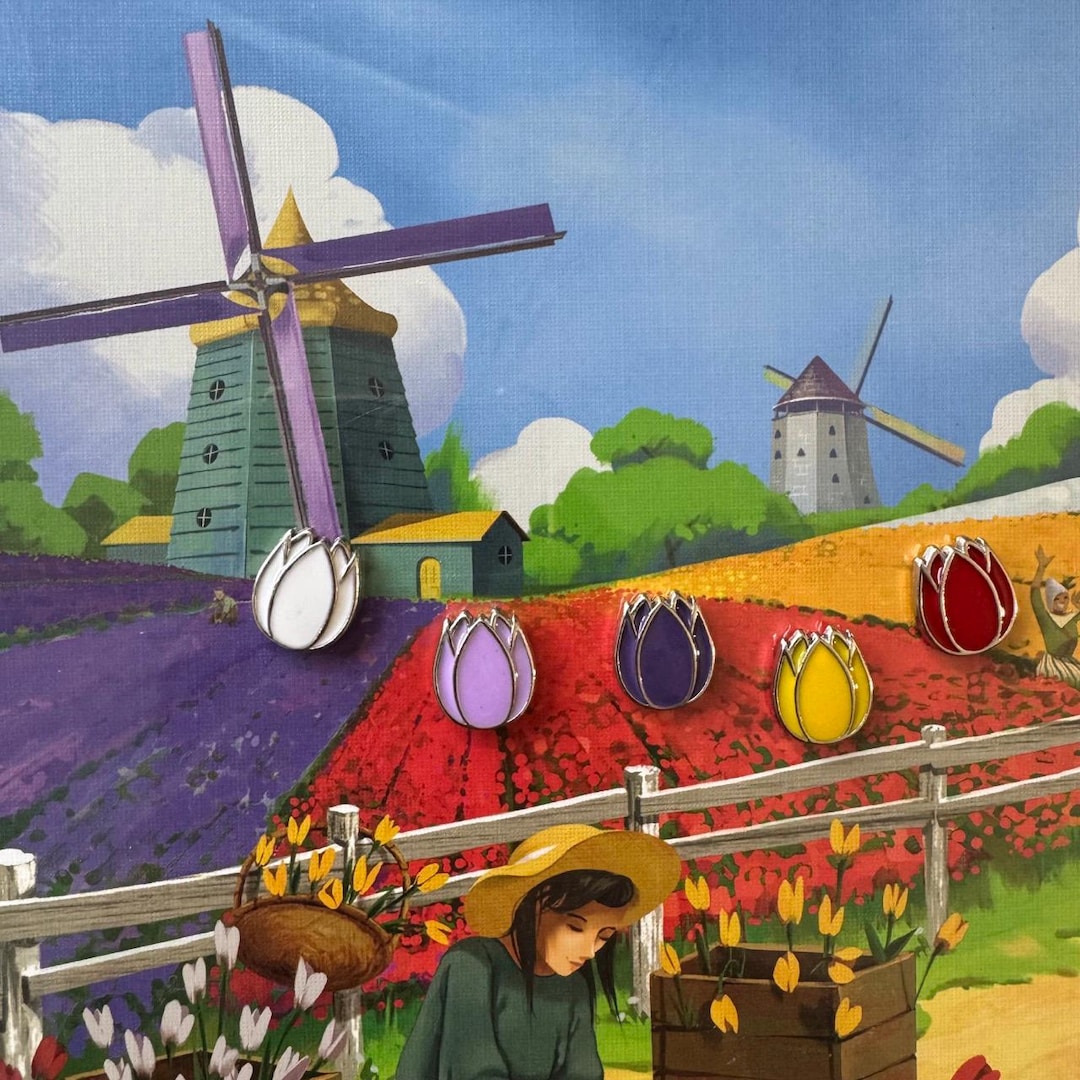 Metal Tulip Tokens: Windmill Valley Board Game Upgrade - 195 Piece ...