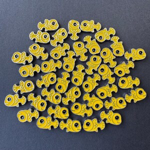 40x Metal Token for Board Game Upgrade - Fish, Miniature Components ...