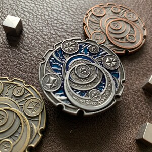 Keyforge Upgraded Board Game Tokens - 3 Keys (metal, 40mm in Diameter ...