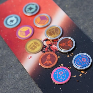 25x ARCS Resource Tokens, Cities and Starports Tokens for Base Game and ...