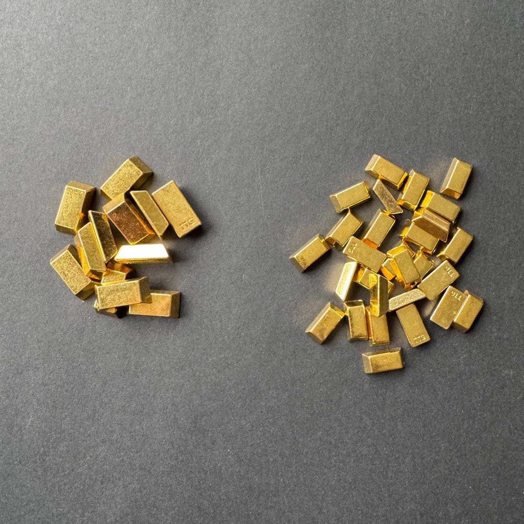 Gold Ingots: Anno 1880 Board Game Metal Tokens - 38 Piece Set - Etsy