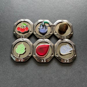 25x Multiplier Tokens for Board Games, Ark Nova, Wyrmspan, Black&gold ...