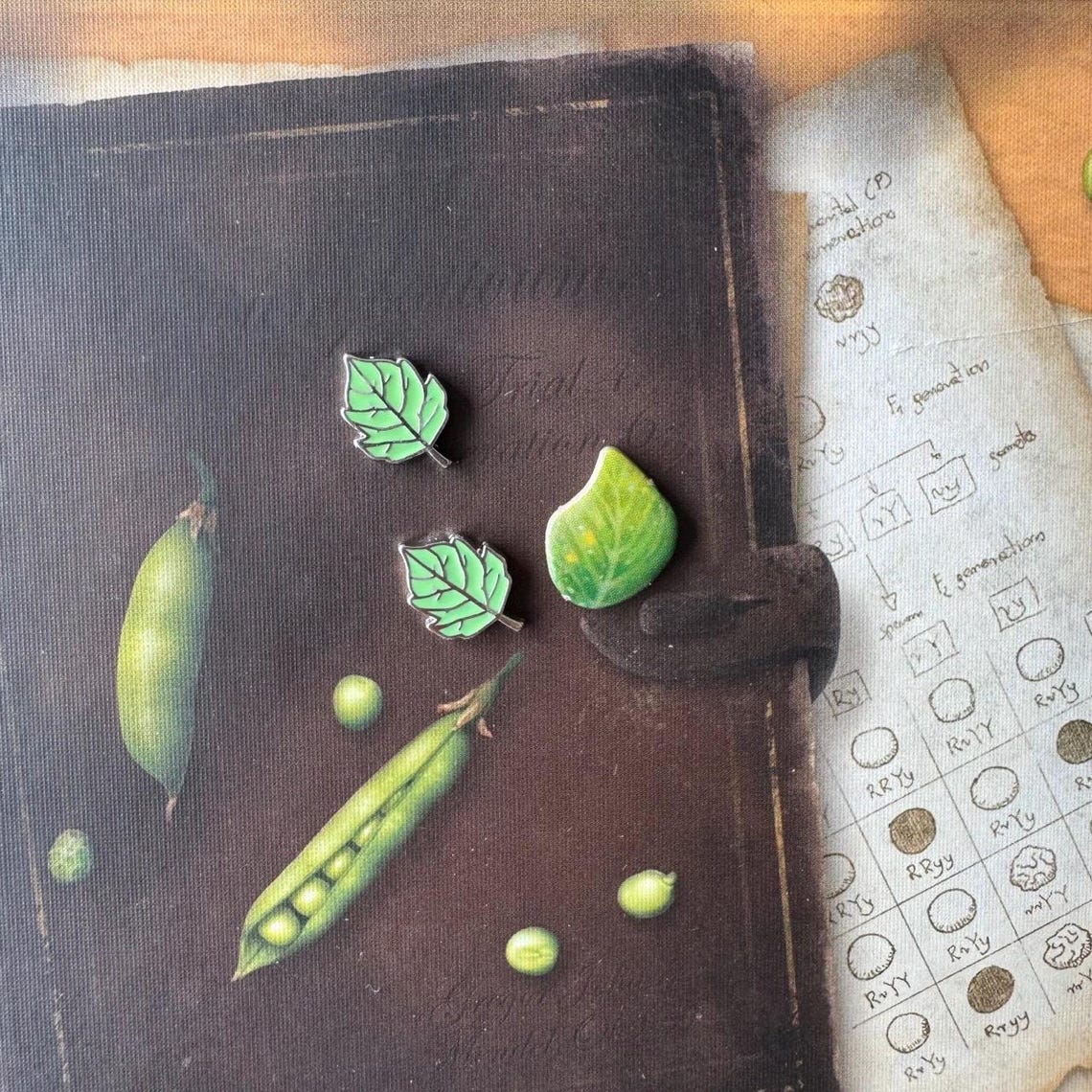 50x Genotype Metal Upgrade Leaf Tokens, Trait Markers, Miniature Green ...