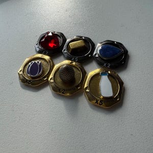 25x Multiplier Tokens for Board Games, Ark Nova, Wyrmspan, Black&gold ...