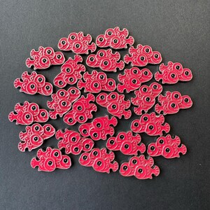 40x Metal Token for Board Game Upgrade - Fish, Miniature Components ...