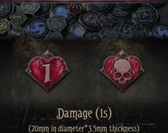 Arkham Horror Metal Tokens - Etsy