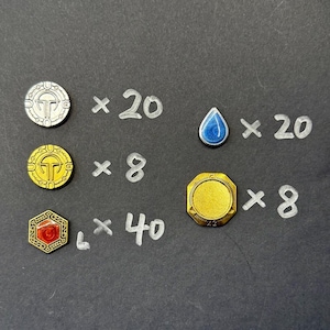 83x Dune Imperium Uprising Metal Token Upgrade, Water, Solari, Spice ...