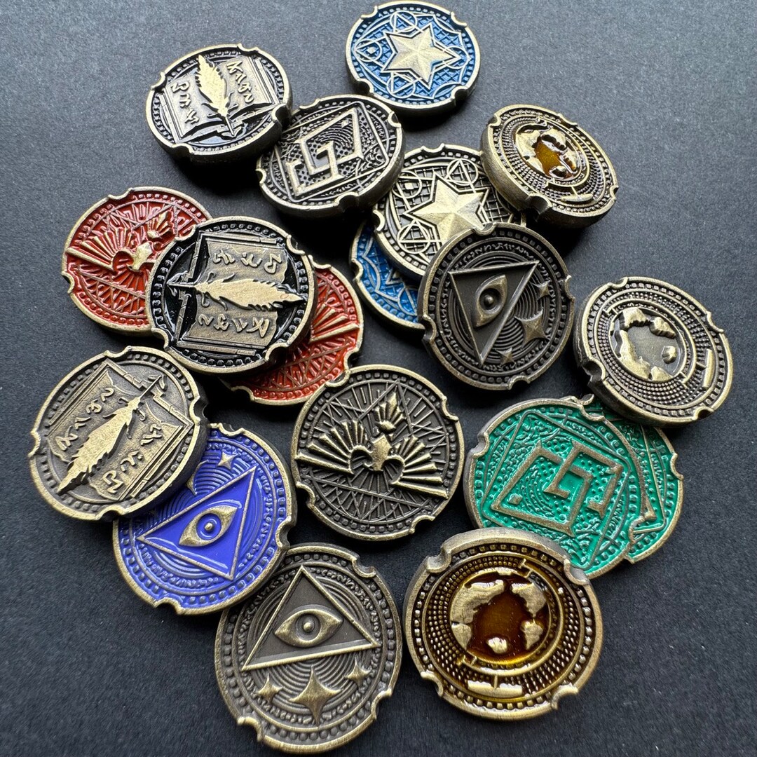 18 Class Action Turn Tracker Tokens for Arkham Horror LCG (metal, 25mm ...