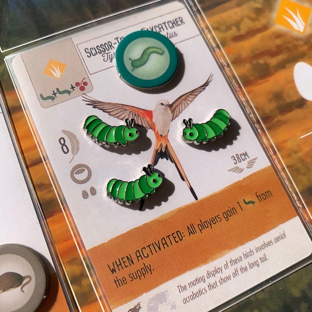 40x Metal Token for Board Game Upgrade - Invertebrates, Caterpillars ...