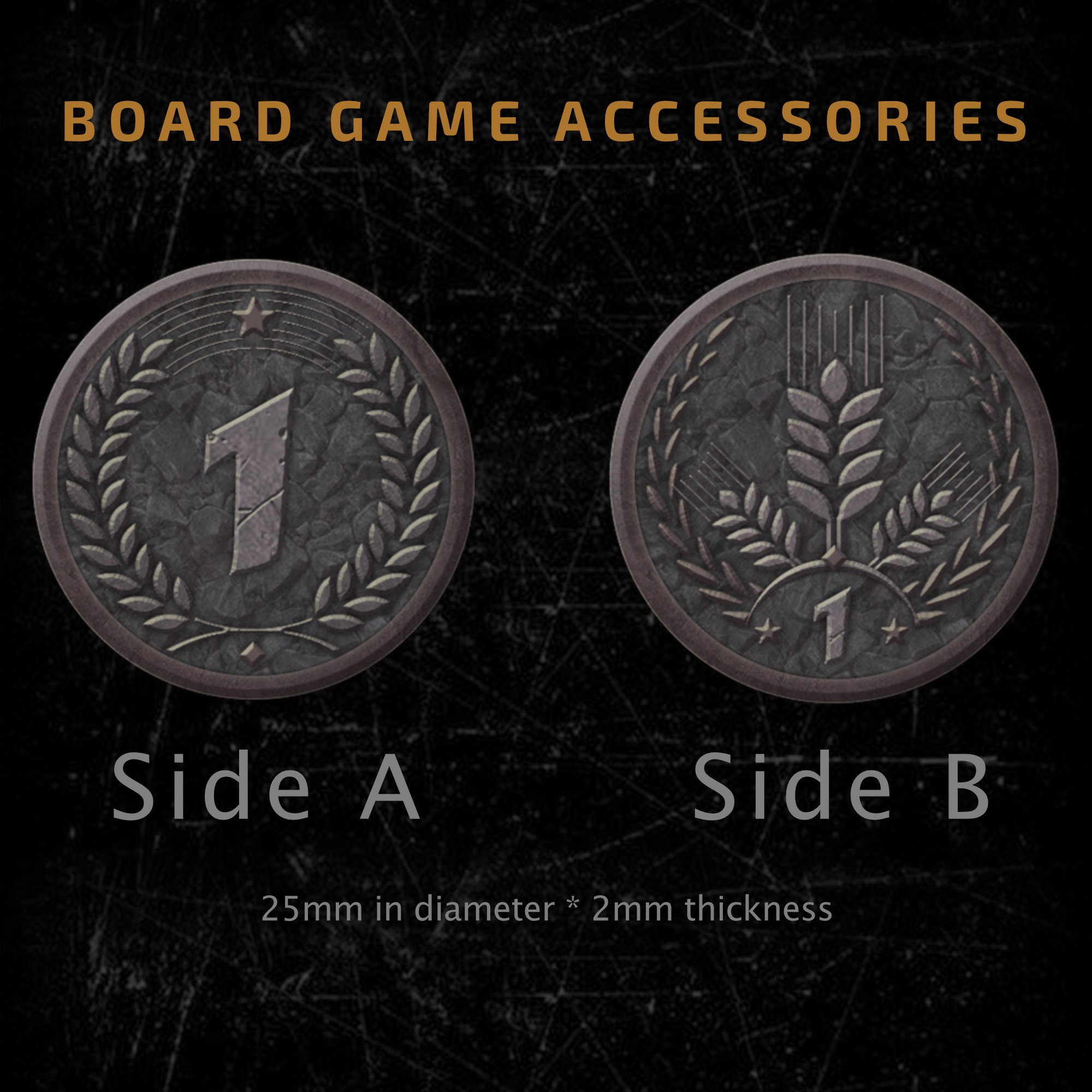 Generic Metal Coins Board Game Money 1s 3s 5s 10s 50s - Etsy