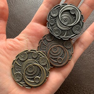 Keyforge Upgraded Board Game Tokens - 3 Keys (metal, 40mm in Diameter ...