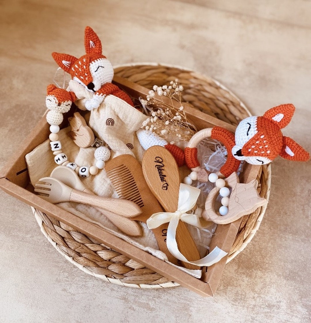 My Baby Box Otto the Fox L-box Personalized Birth-personalized - Etsy