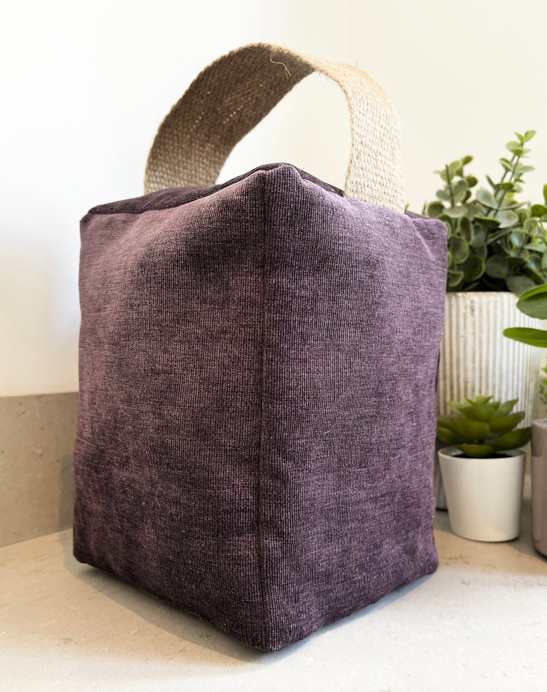 Door Stop Aubergine Velvet Door Stop Unfilled - Etsy UK