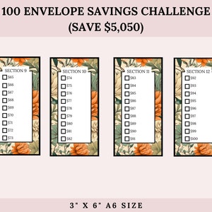 100 Envelope Challenge| 100 Envelope Savings Challenge| 5K Savings ...
