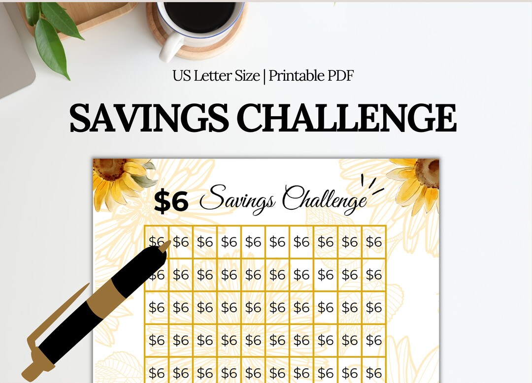 600 Dollars Savings Challenge Save 600 Dollars Save 600 Dollars in 100 ...