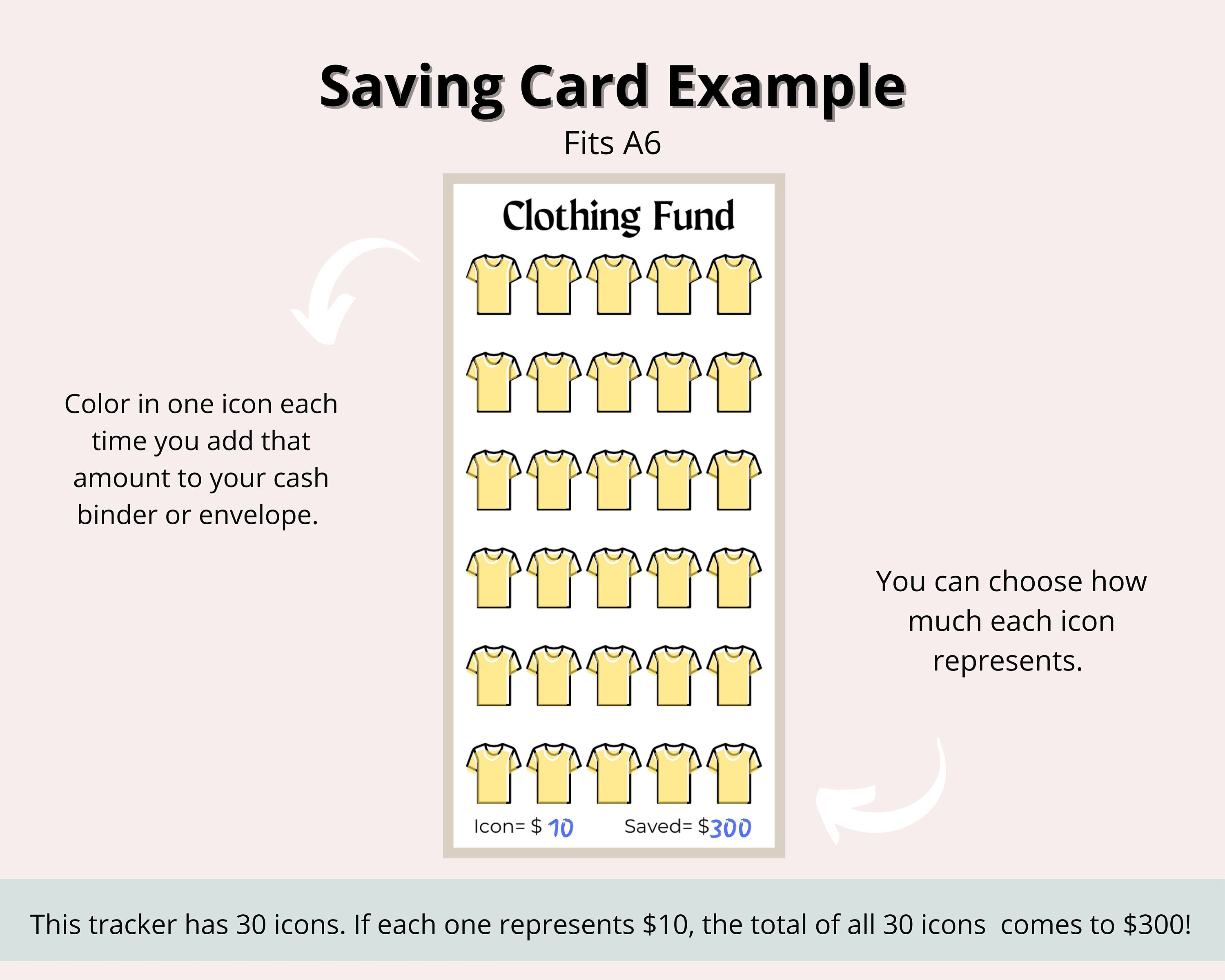 Savings Challenge Printable Savings Challenge Bundle Fits - Etsy Canada