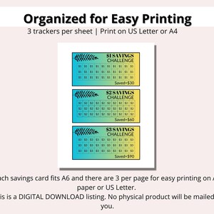 Money Savings Challenge Printable Money Saving Challenge Bundle A6 Mini ...
